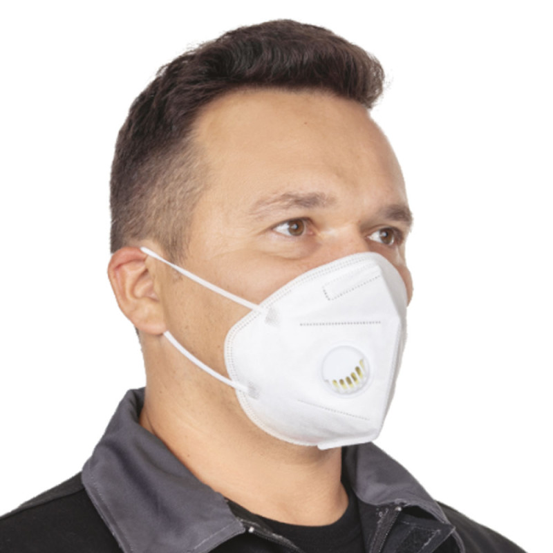 Maska z filtrem ffp3 z zaworkiem Oxyline X 310 SV FFP3 R D kolor biały 10 szt